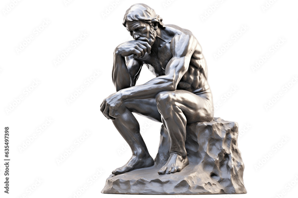thinker Statue having Transparent Background, PNG, Generative Ai Stock ...