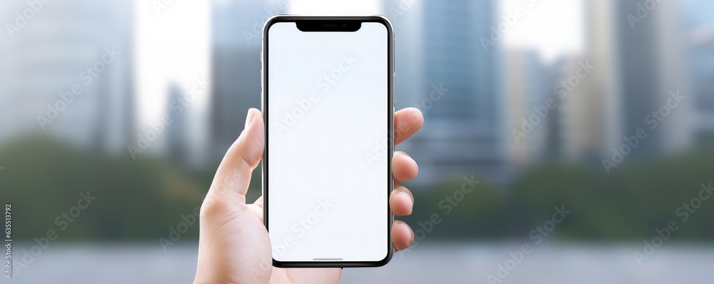 BLANK SCREEN SMARTPHONE MOCKUP, Mock-up, Template, Sample, Urbanscape ...