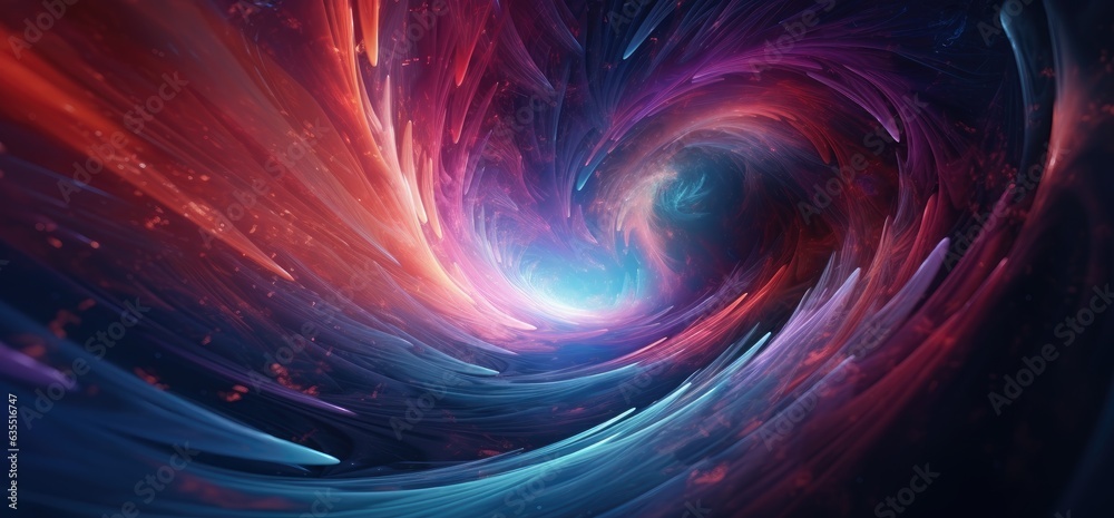 Spectacular 3D colorful vortex. Three-dimensional pattern. Motion ...