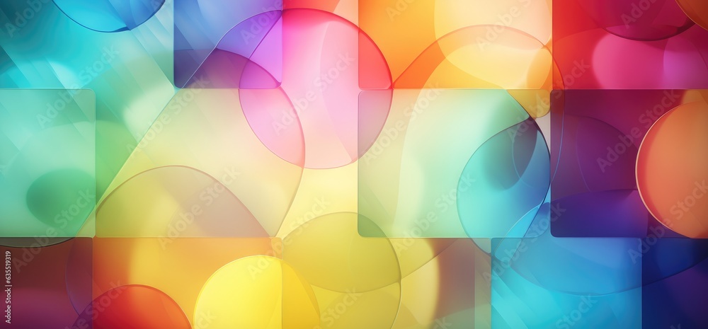 Overlapping, Overlapped, Colorful texture, Evocative pattern, Geometric ...