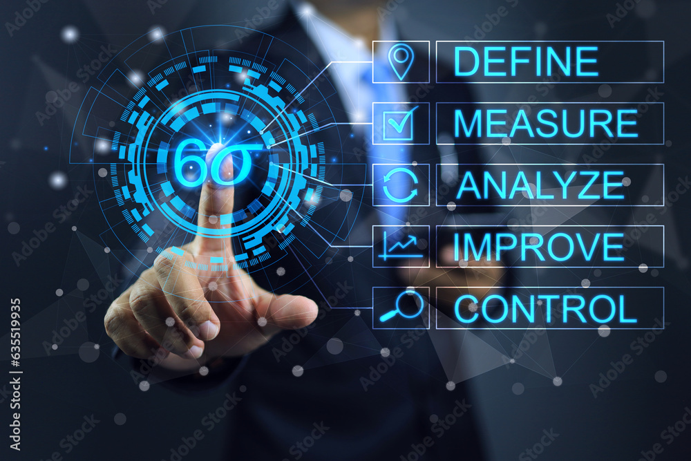 6 sigma concept define measure analyze improve control DMAIC Industrial ...