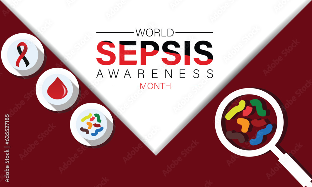 Vector illustration on the theme of Sepsis awareness month observed ...
