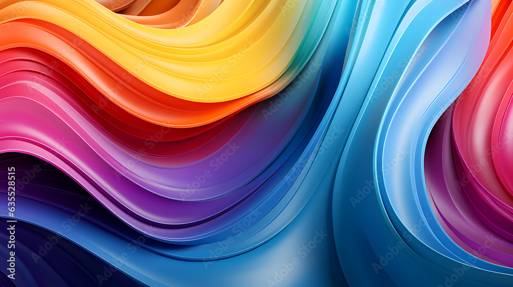 Vibrant Abstract Design with Pride Flag Colors in Mesmerizing Patterns ...