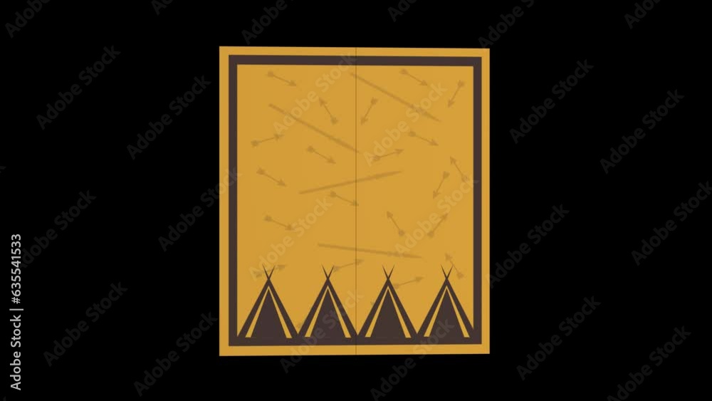 Black Screen and white screen of Folding paper animation of ...