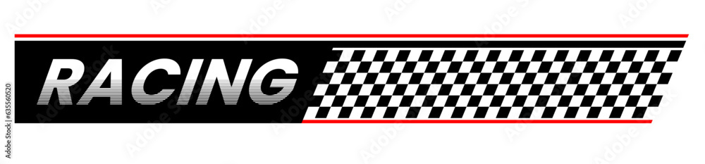 Black racing wings logo on white background. Motorsports concept ...