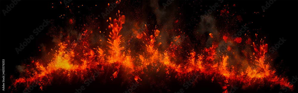 Fire spark overlay effect for a dramatic and mesmerizing visual effect ...