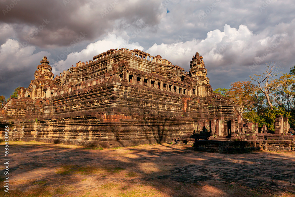 Phimeanakas temple at Angkor, Cambodia, is a Hindu temple from the 10th ...