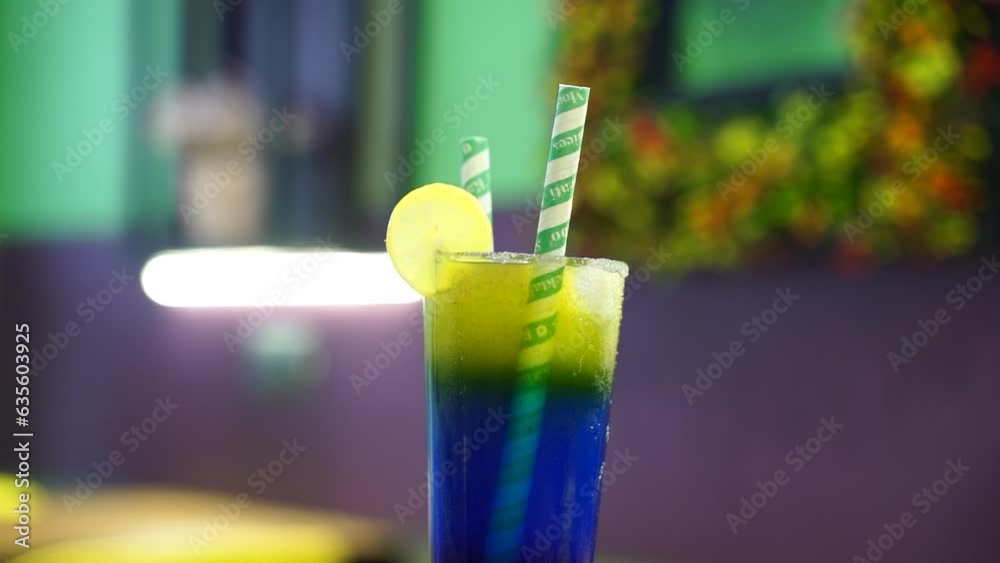 Made from different combination of fruits called delicious mocktail in ...