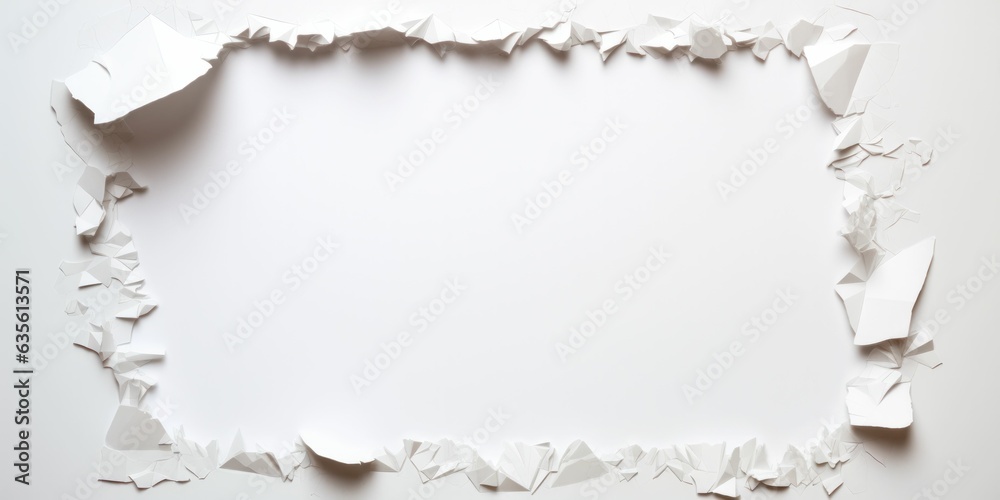 white paper texture ripped and torn paper message Stock Illustration ...