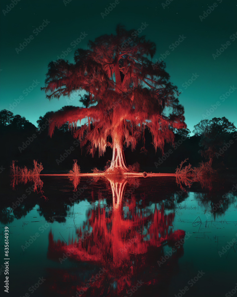 Enigmatic AI-generated illustration of Salem's Southern gothic ...