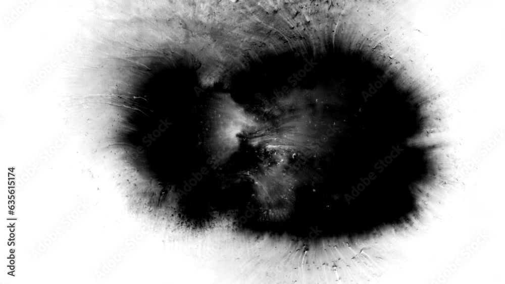 ink transition on white screen, drop texture, ink transition splatter ...