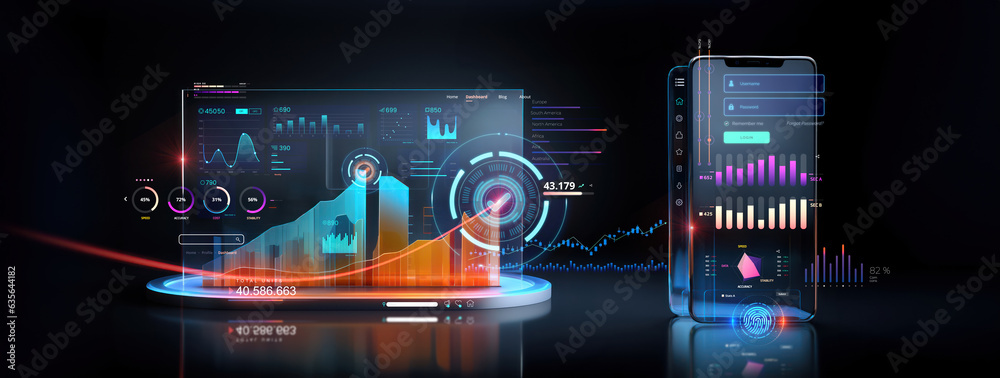 professional trading or financial portfolio management and planning for ...