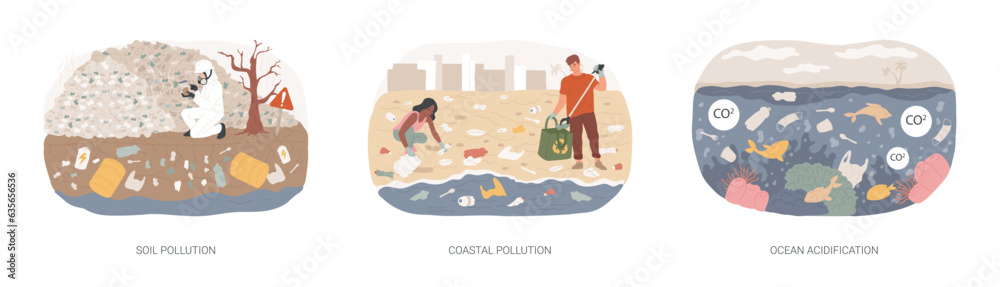 Vetor do Stock: Environmental change isolated concept vector ...
