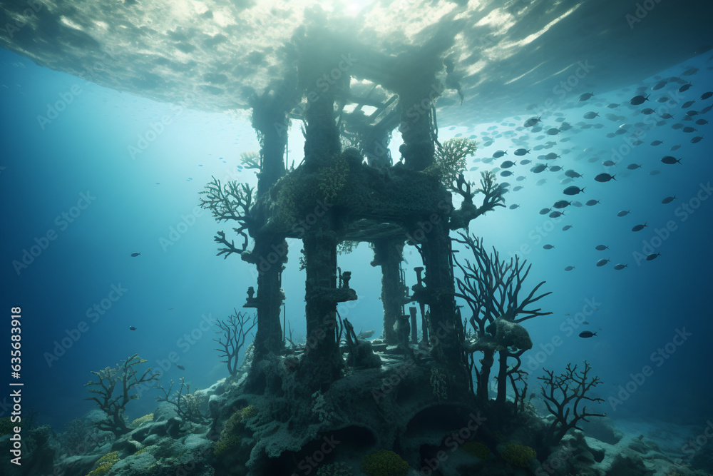 Striking images of nature reclaiming man-made structures, illustrating ...