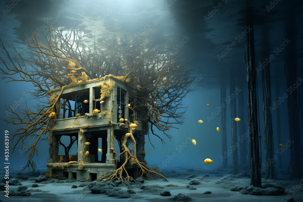 Striking images of nature reclaiming man-made structures, illustrating ...