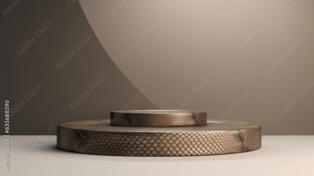 Snake Skin Abstract Minimalistic Product Podium. The Scene for Product ...