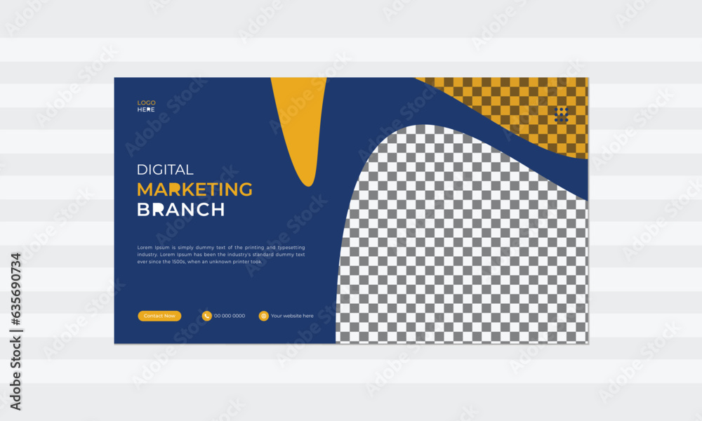 Vector web banner design. Stock Vector | Adobe Stock