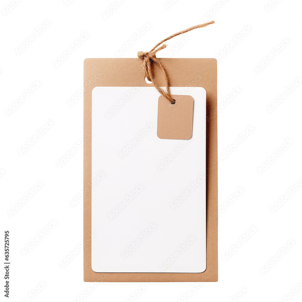 blank price tag isolated on transparent background cutout Stock ...
