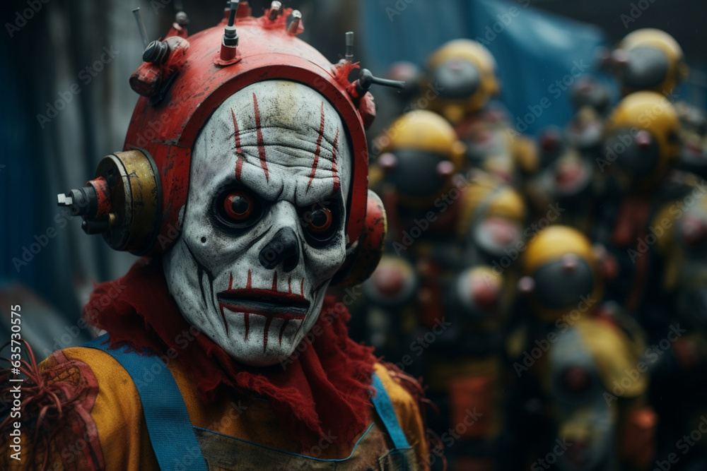 Sinister Cyborg Clown: A Terrifying Creation by Artificial Intelligence ...