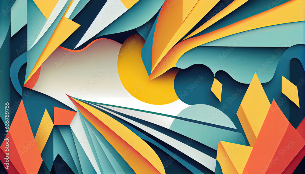 Abstract flat corporate style wallpaper background illustration Stock ...