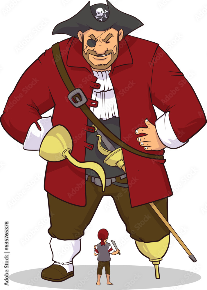 Poster Big Giant pirate with a sword looking down – Wall Art | UkPosters