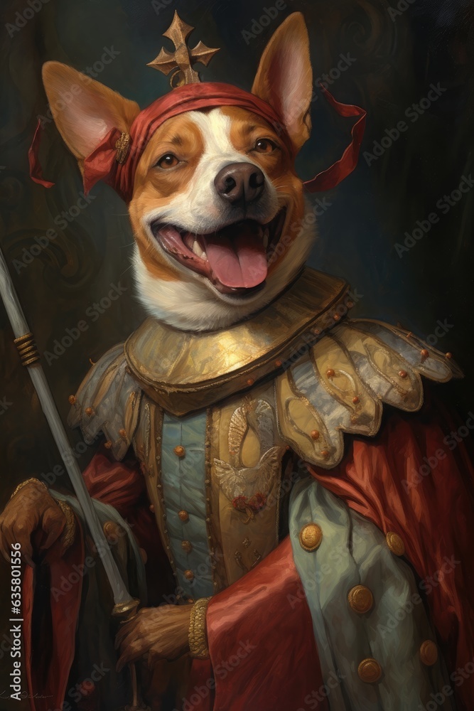 Portrait, Dog, Tongue, King, Prince, Clown, Buffoon, Prankster ...