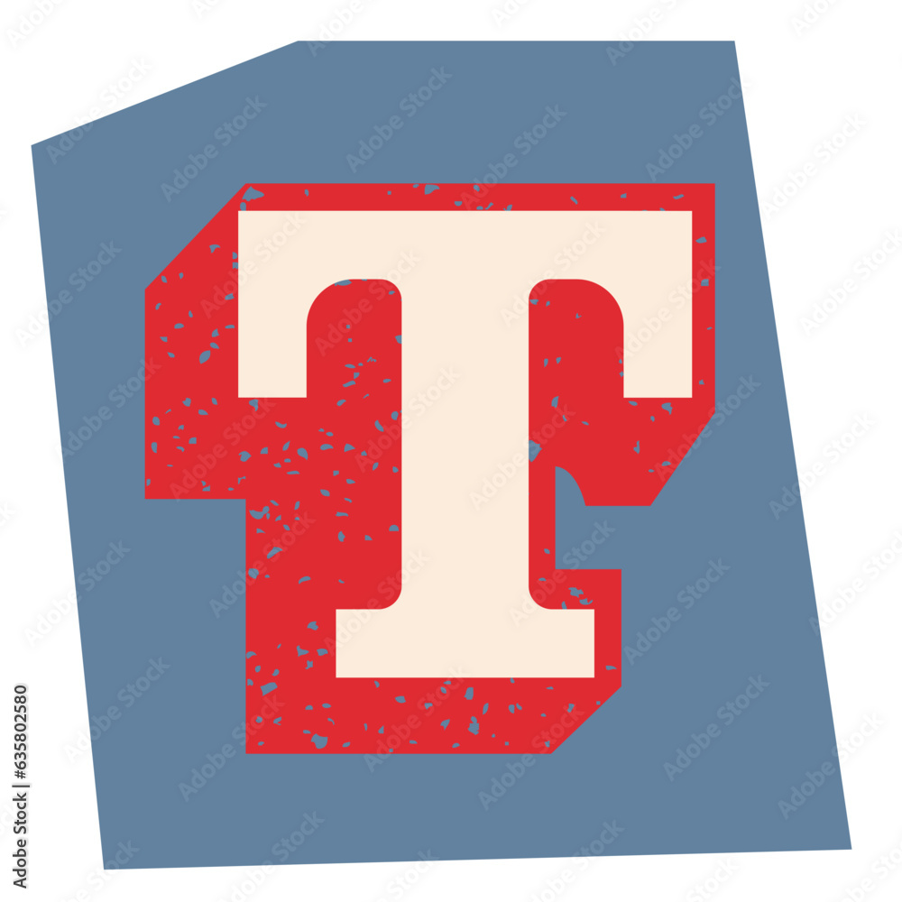 Magazine cutout letter T Stock Vector | Adobe Stock Magazine cutout letter T Stock Vector | Adobe Stock