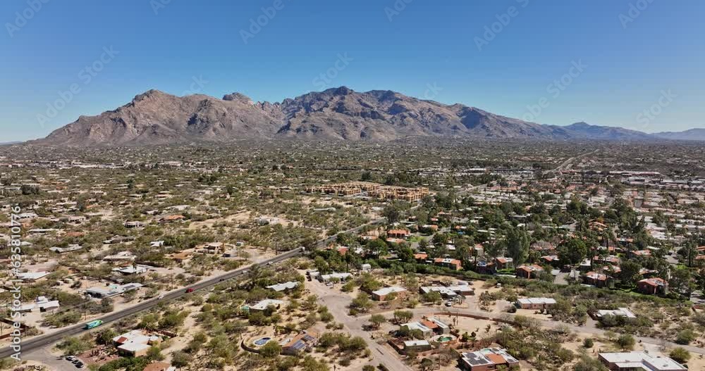 Tucson Arizona Aerial v2 panoramic panning views drone flyover Casas ...