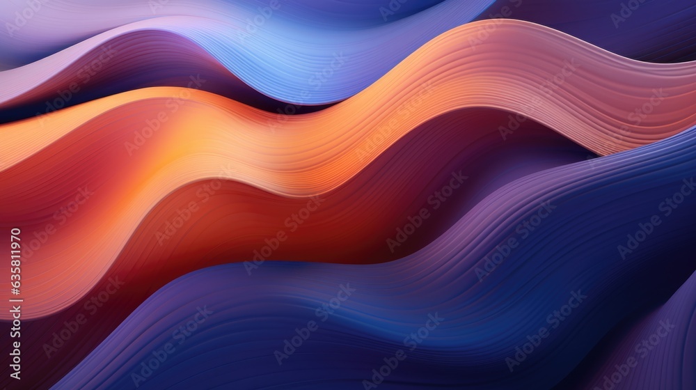 3D horizontal wavy texture background. Carved abstract realistic ...