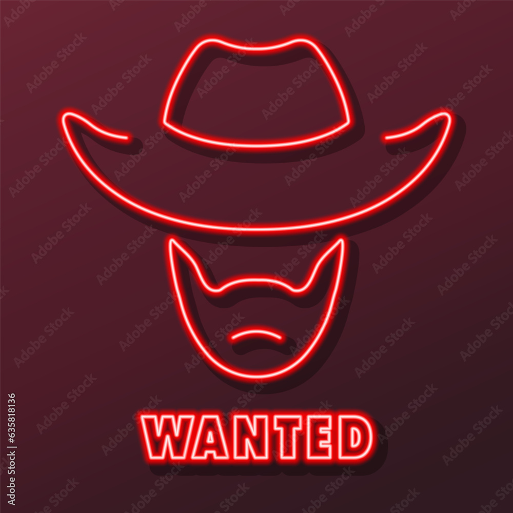 cowboy neon sign, modern glowing banner design, colorful modern design ...