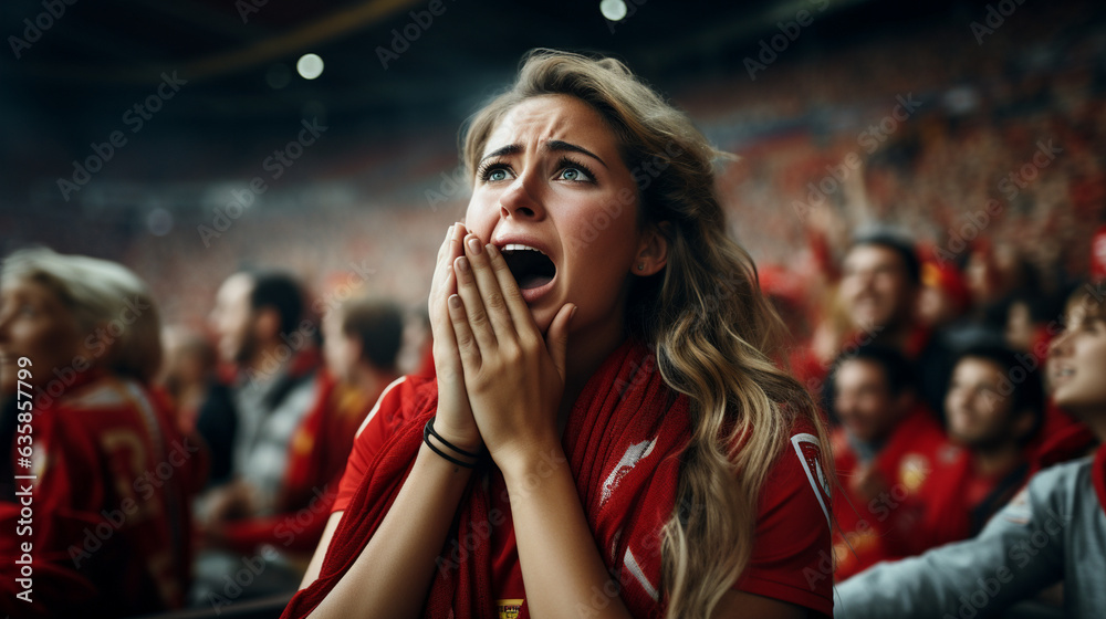 An image of a female fan shedding tears of joy, overwhelmed with ...