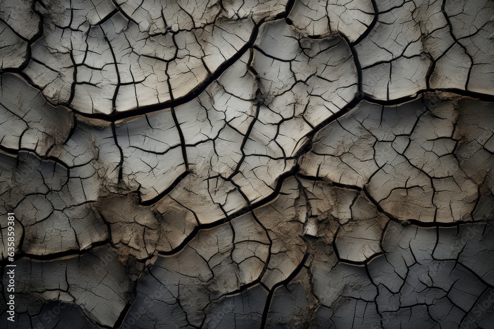 Cracked earth. Soil corrosion. Dried earth texture background. Mosaic ...