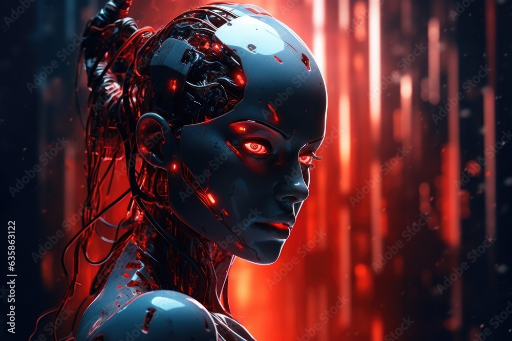 abstract 3d network connected digital structure of the earth in space ...