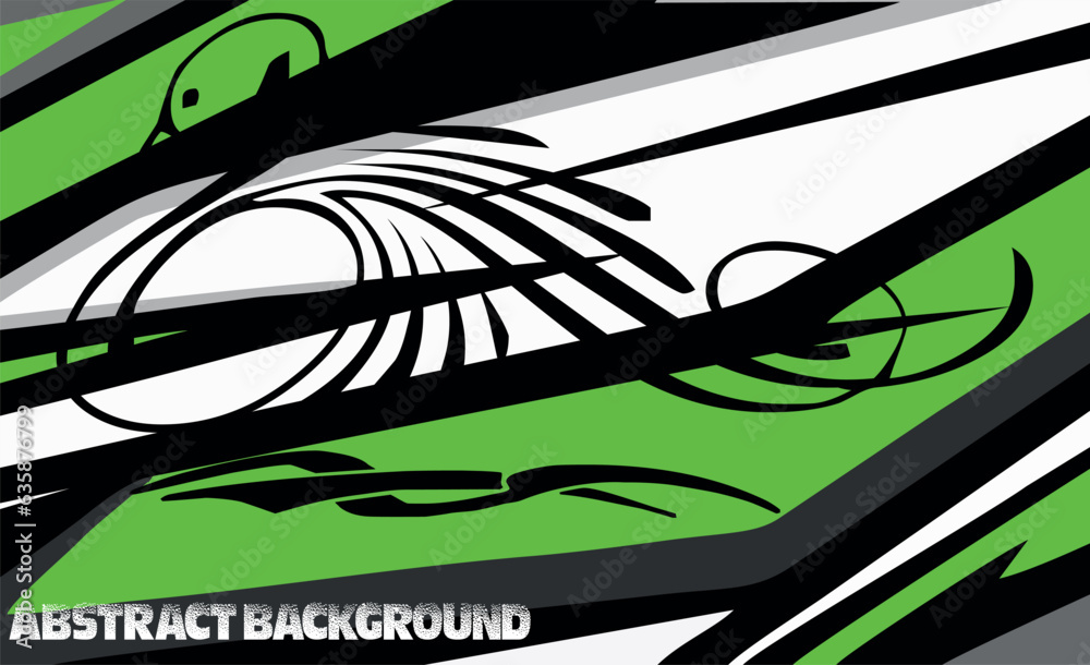Abstract graphic line racing background kit vector design for vehicle ...