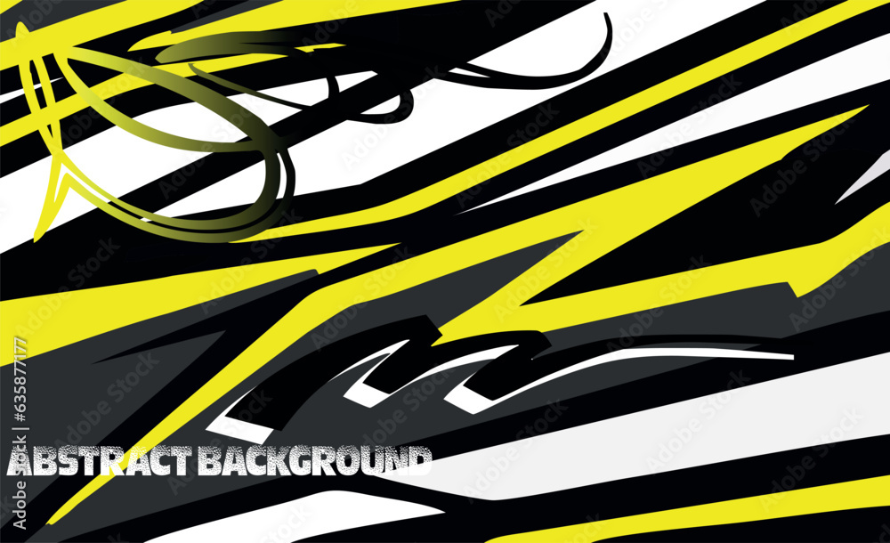 Abstract graphic line racing background kit vector design for vehicle ...