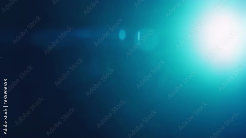 Real anamorphic lens flare leaks from light beam appearing from left ...