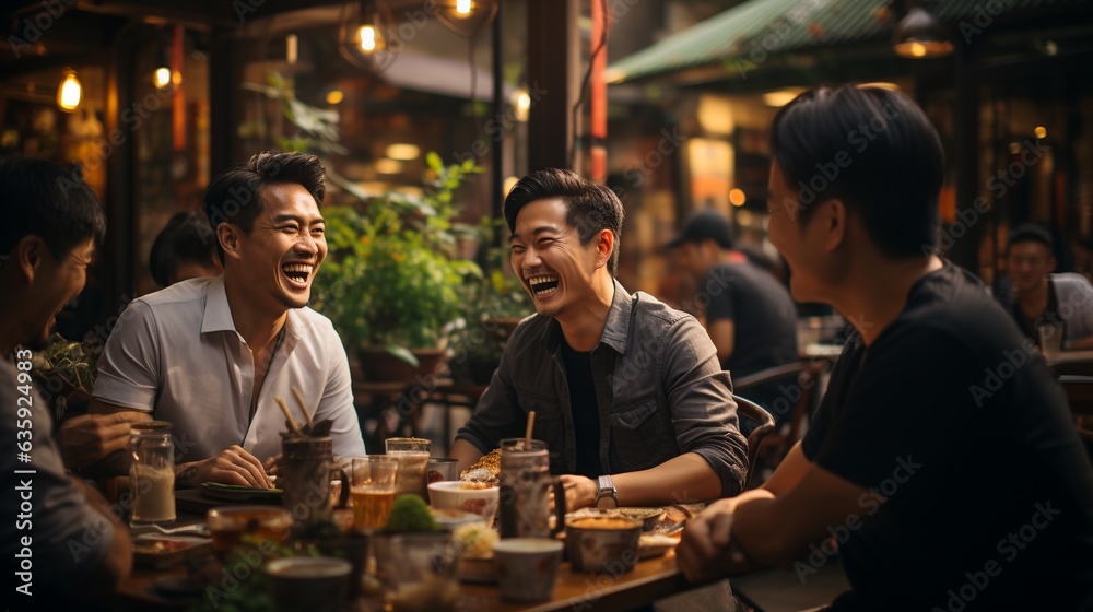 pictures of group of malay and chinese guys talking smiling laughing ...