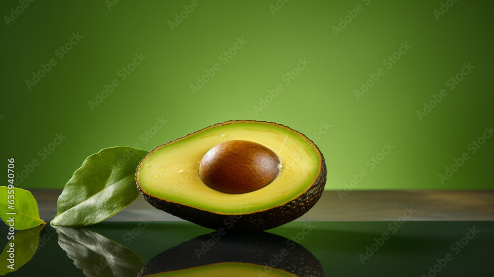 Avocado presentation template and background. Avocados that have been ...