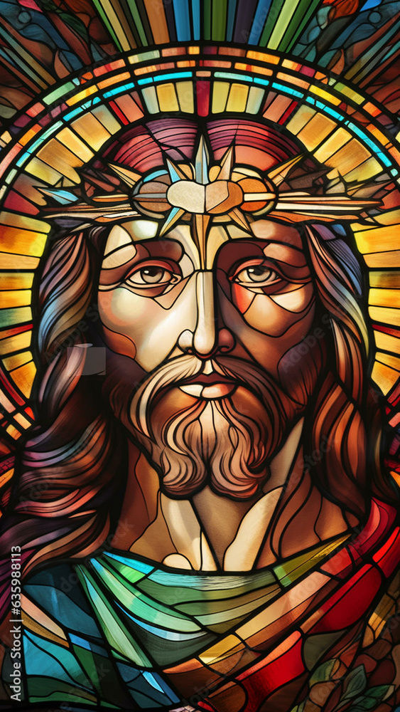Jesus Christ, the Patron Saint of the Catholic Church. Generative ai ...