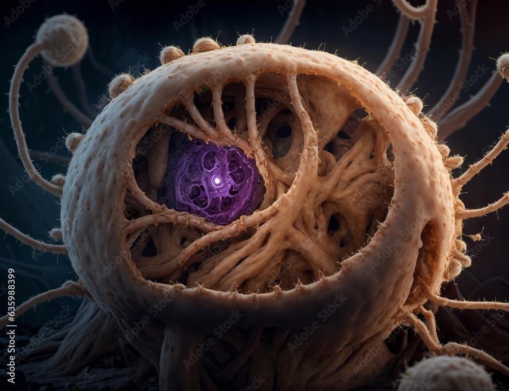 Microscopic AI Image of Flesh-Eating Bacteria Infections Inside the ...