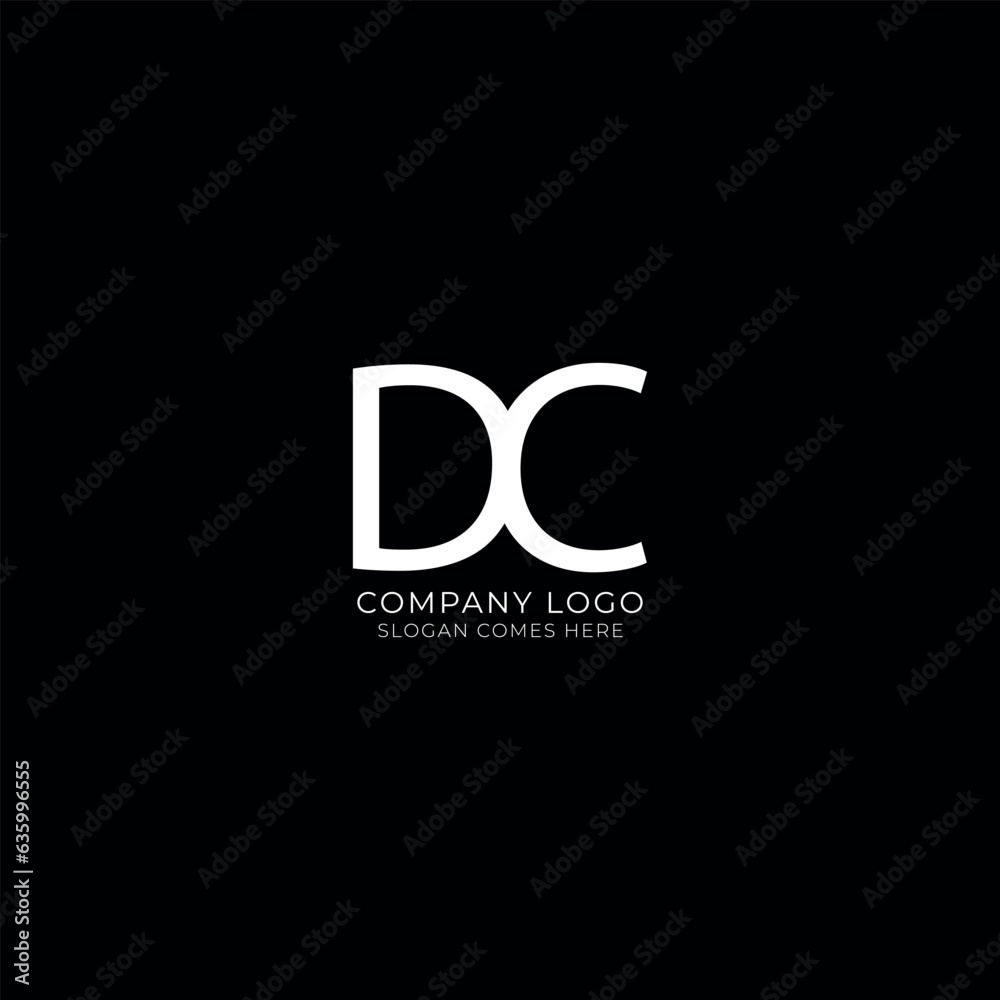 letter D C logo,modern logo,letter C D logo.brand logo. letter DC logo ...