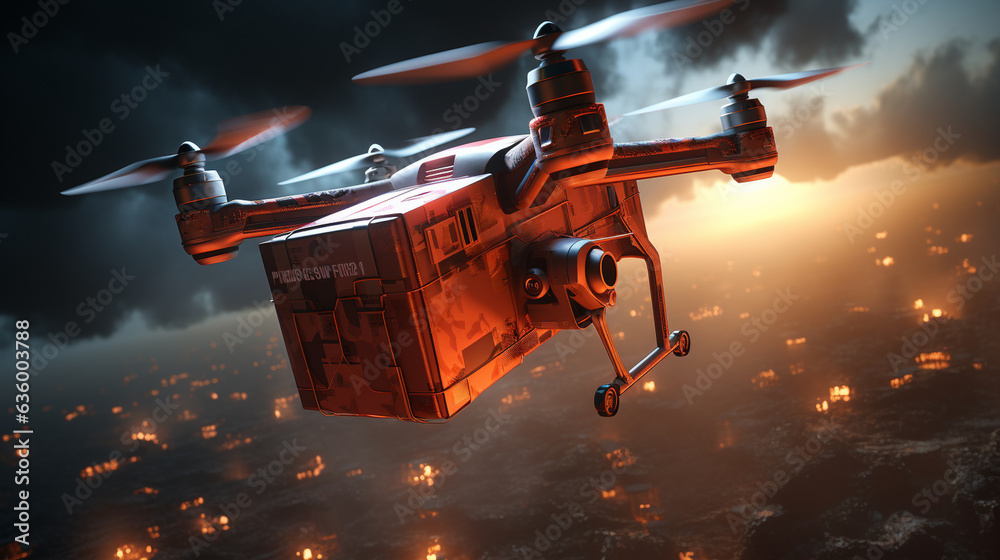 Medical Drones: A medical drone delivering supplies or samples to ...