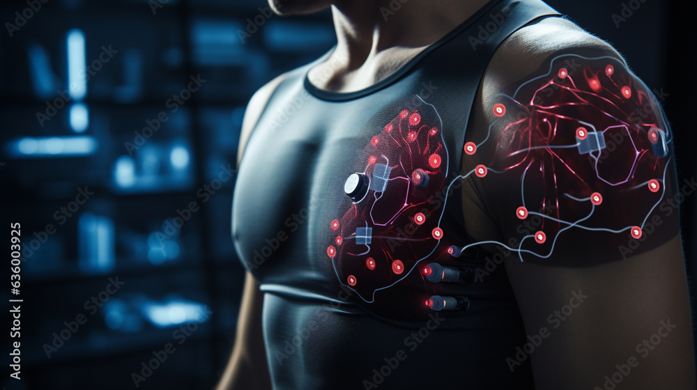 Health Tracking Implants: A person with a health-tracking implant ...