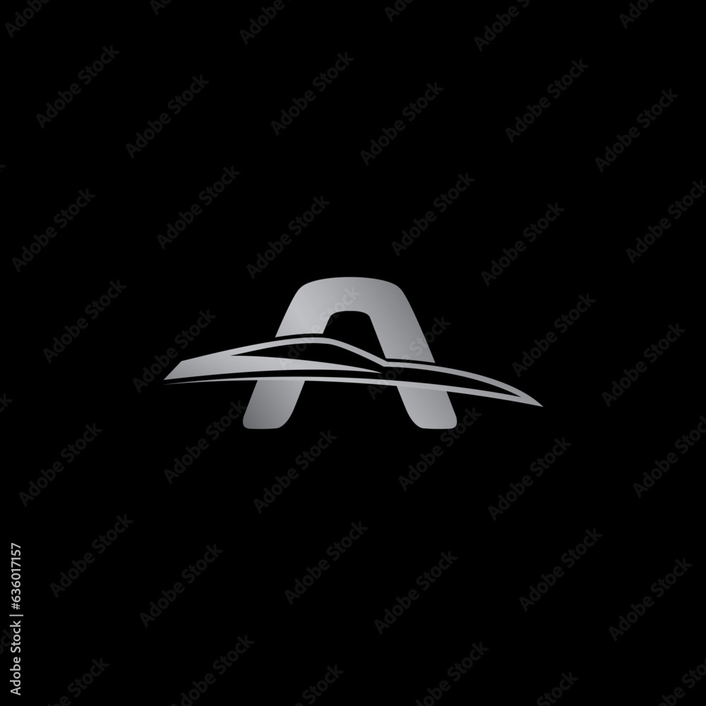 A letter logo design, car logo, auto logo, rent a car logo, motor logo ...