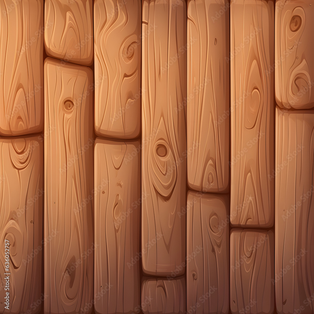 Cartoon Wood Plank Texture Stock Illustration | Adobe Stock