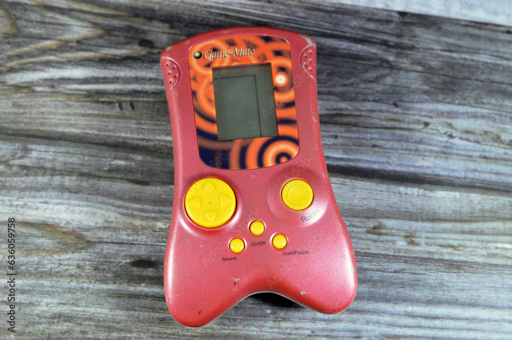 Giza, Egypt, August 12 2023: Old electronic Game-Mate, vintage retro ...