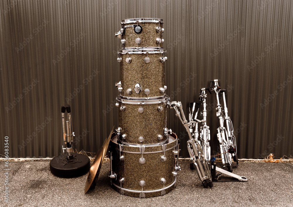 Stacked Drum Set Stock Photo | Adobe Stock