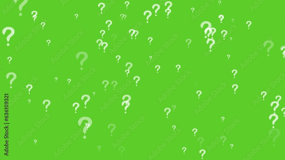 Question mark whirl large size effect particle element on the green ...