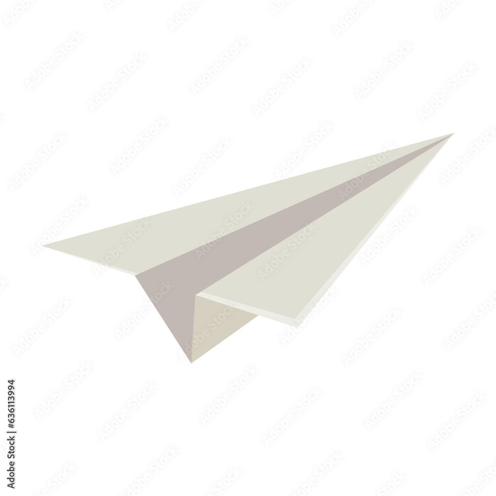 Vecteur Stock Vintage paper mail plane vector illustration. Cartoon ...