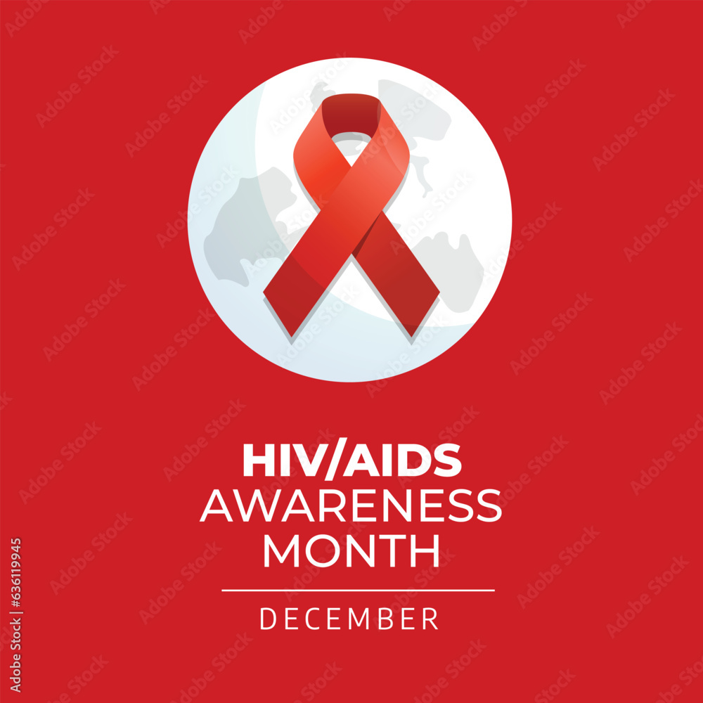 vector graphic of HIV AIDS Awareness Month good for HIV AIDS Awareness ...